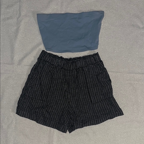Time and Tru | Shorts | Time And Tru High Waist Black And White Shorts ...